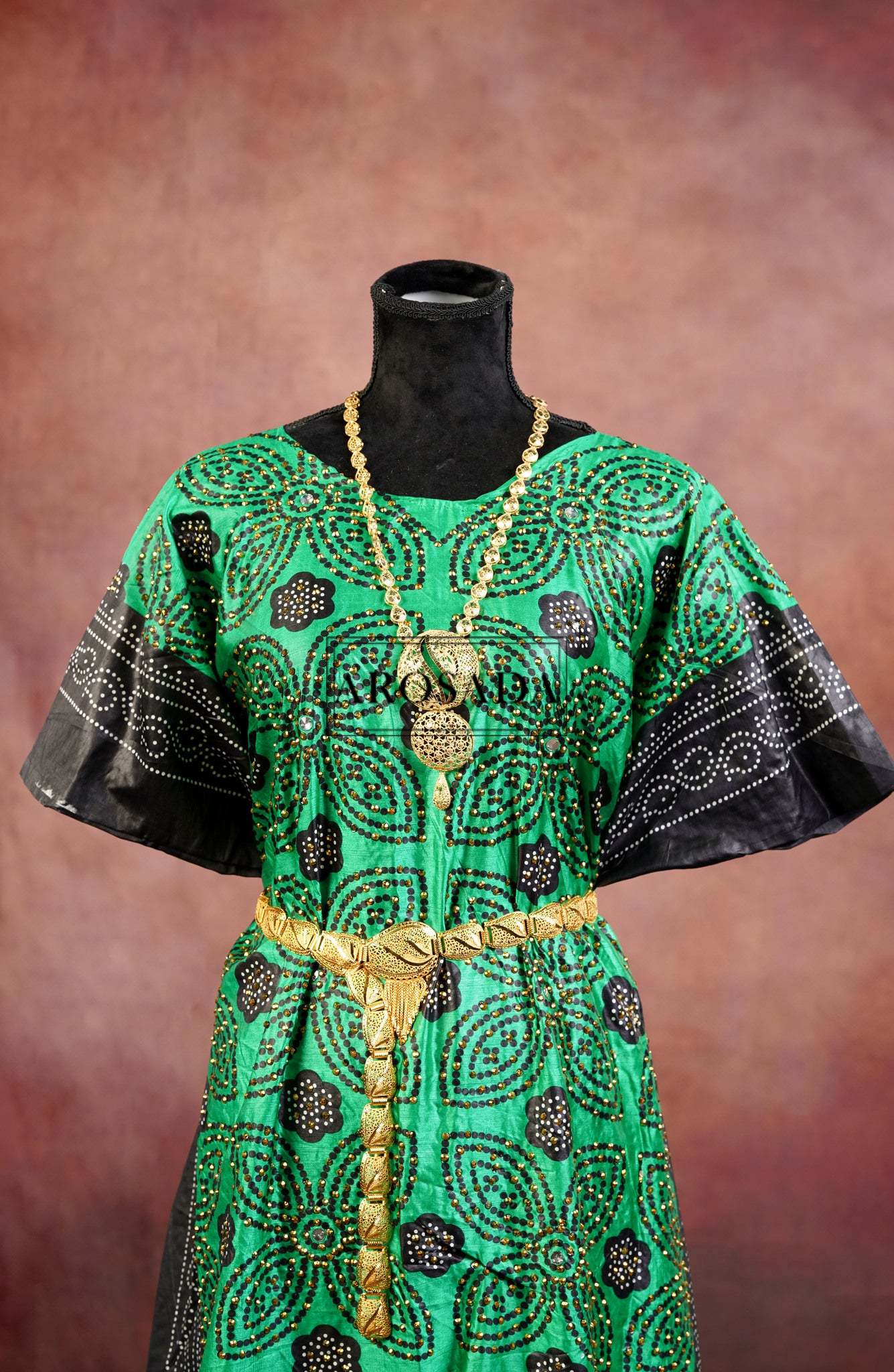 Green Shaash Set with Stones – Arosada